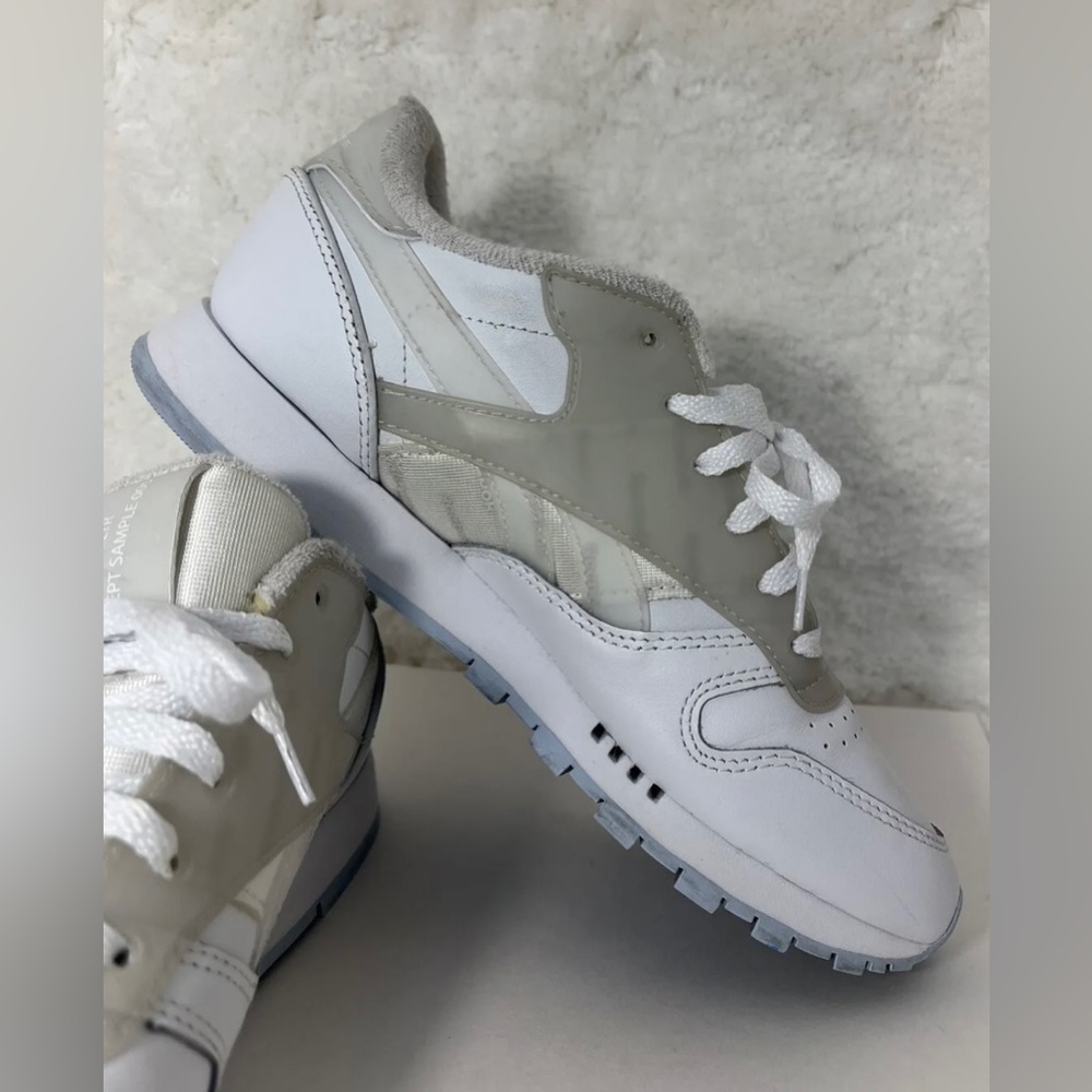 Reebok Classic-90s Vintage, White/Grey, Leather, Conc… - Gem